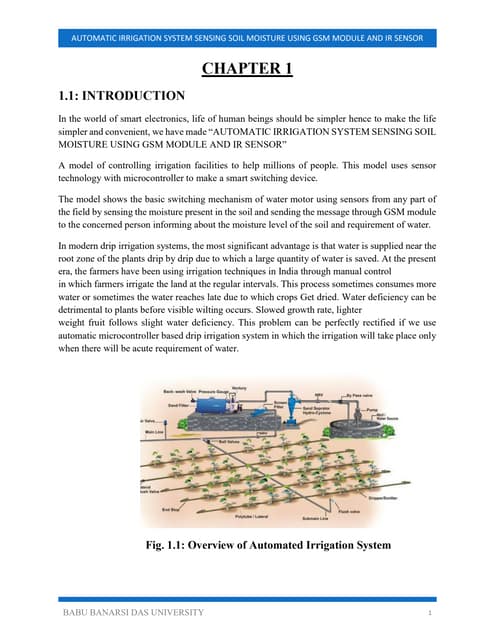 AUTOMATIC IRRIGATION SYSTEM | PPT | Agriculture | Industries