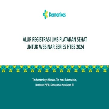 alur plataran sehat untuk peserta di lms kemkes | PDF
