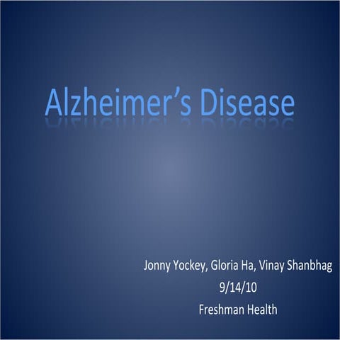 Alzheimer's | PPT