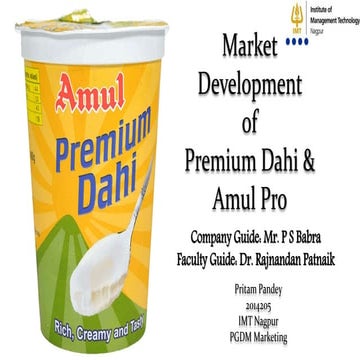 Amul Premium Dahi | PPTX