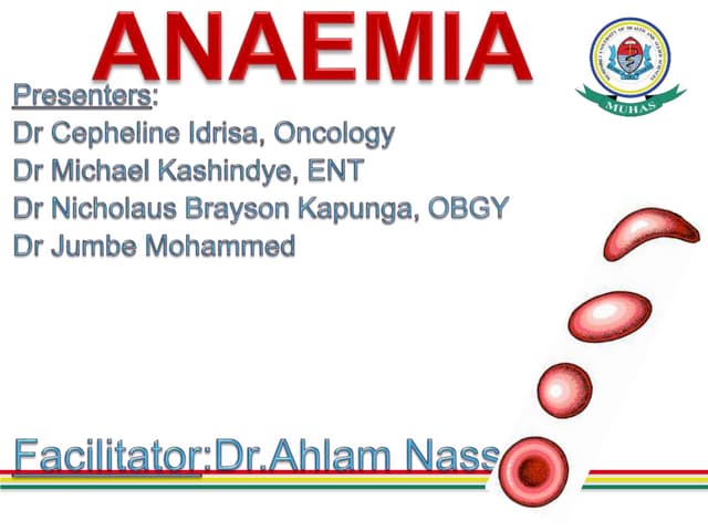 Anemia And Its Classification | PPT