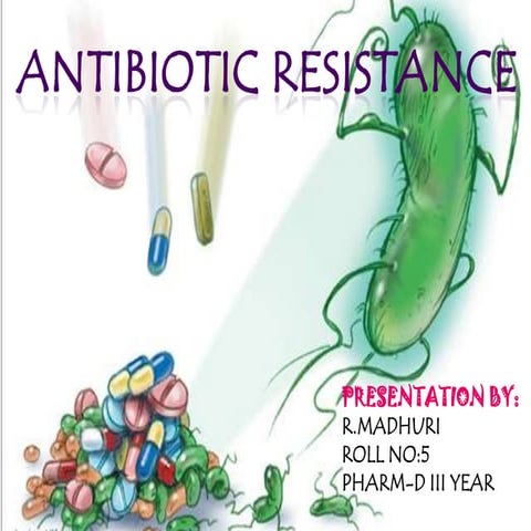 Antibiotic resistance-MADHURI RUDRARAJU | PPTX