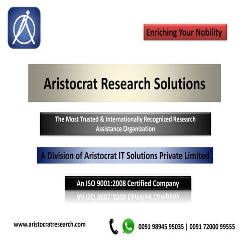 Aristocrat Research Solutions | PPT