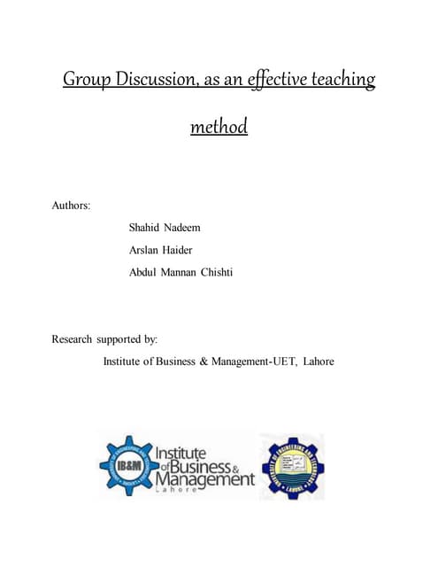 discussion method | PPT