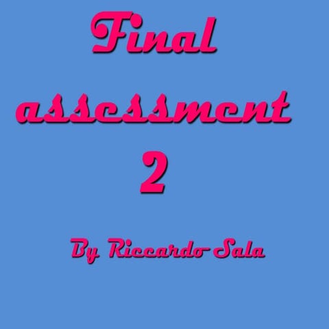Final Assessment 2 | PPTX