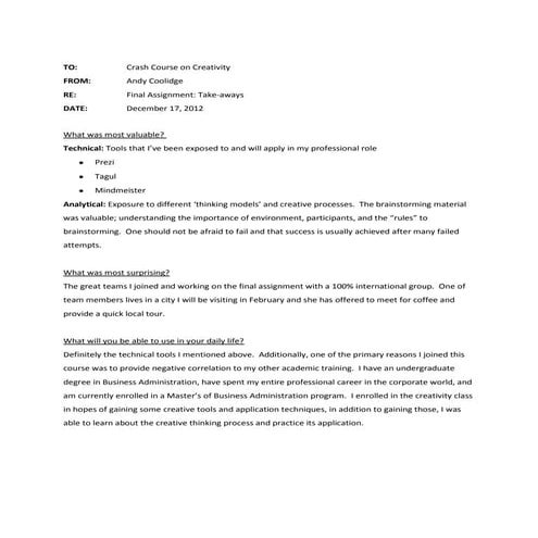 Final assignment | PDF