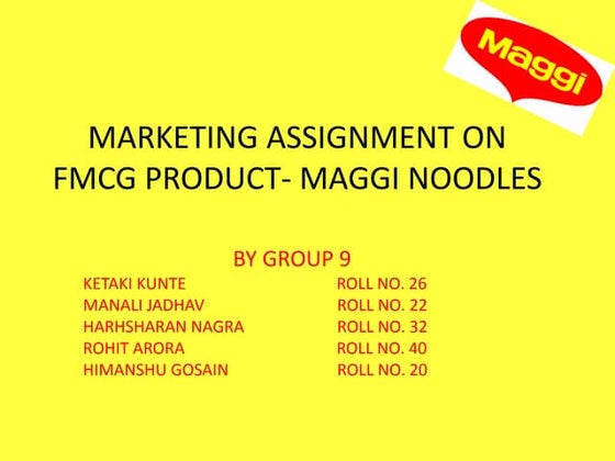 1. maggi the-product-life-cycle | PPT