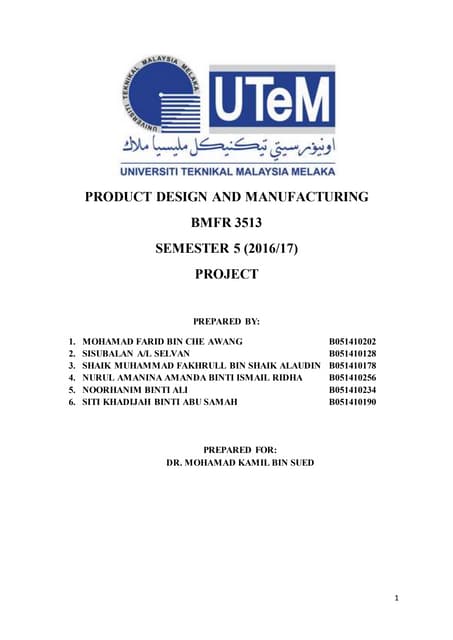 AS-Level Product Design Coursework | PPTX
