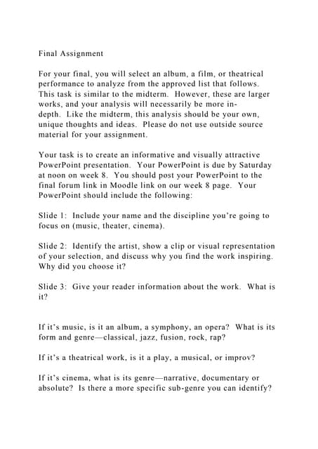 How to write a play review | PPTX | Musicals | Genres