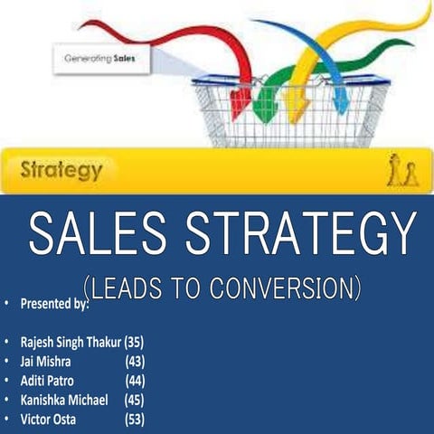 Leads to conversion strategy in (Business to Business Marketing) | PPTX