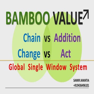 REPORT ON BAMBOO VALUE CHAIN ( National Workshop on Bamboo Development ...