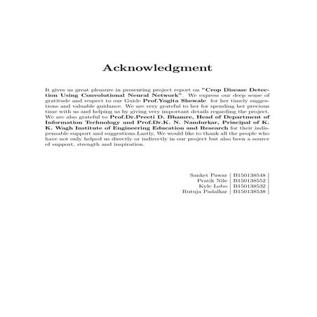 Project Crop Disease Detection Using Convolutional Neural Network Pdf