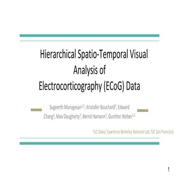 Multi-scale visual analysis of time-varying ECoG data via clustering of brain regions | PPTX