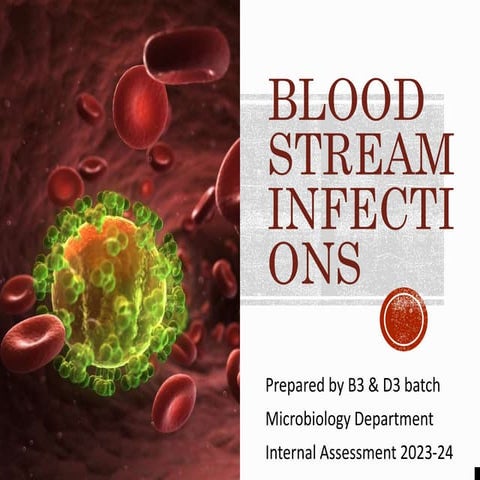 Final blood stream infection, department of microbiology | PPT