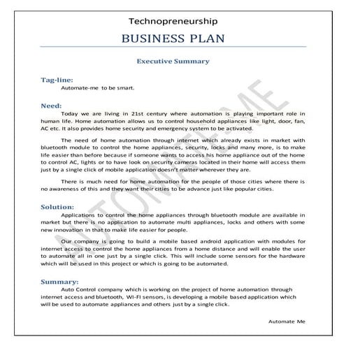 Business plan Techniques And All of Story and Plan for Start up New ...