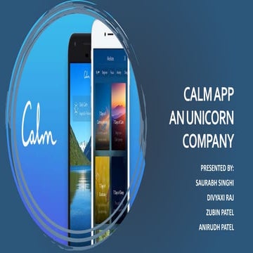 Calm App an unicorn company | PPTX