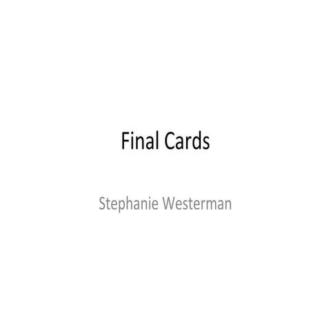 Final cards | PPT