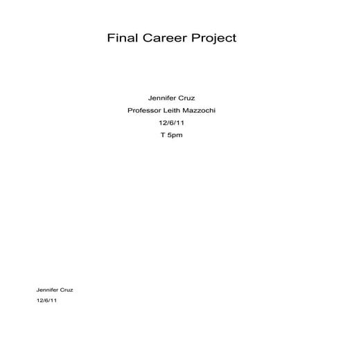 Final career project | DOC