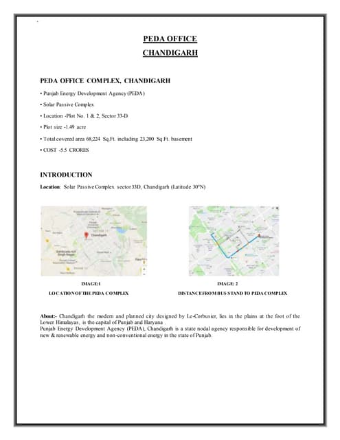 Case study on Energy Efficient Building PEDA Office Complex at ...