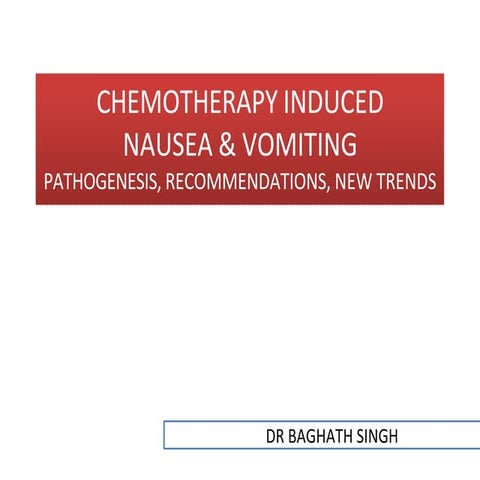 FINAL CINV cancer induced nausea vomiting | PPTX