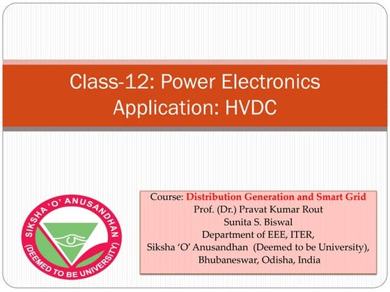 HIGH VOLTAGE DISTRIBUTION SYSTEM(HVDS). | PDF