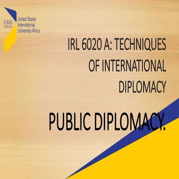 Types of diplomacy | PPTX