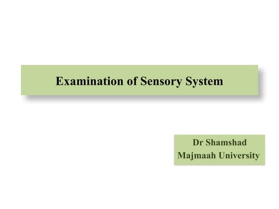 Neurological examination | PPT