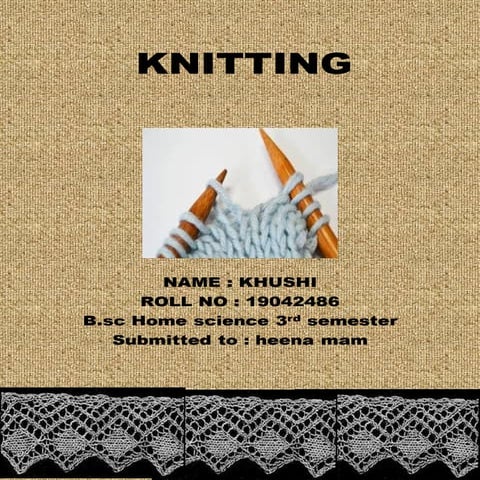 Fashion Designer Knitting Under Graduate Pdf