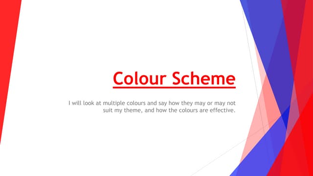 Colour schemes | PPT