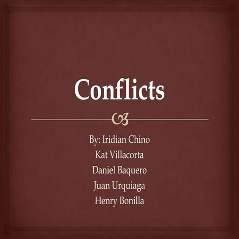 Conflicts Presentation | PPT