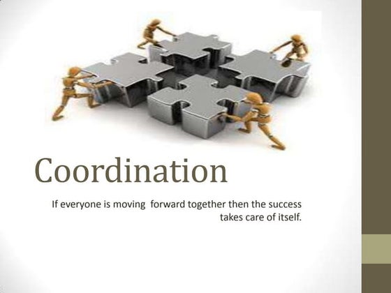 Co ordination.ppt | Executive Leadership & Management | Business