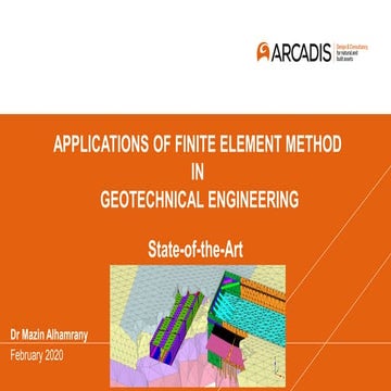 Applications of FEM in Geotechnical Engineering / State-of-the-Art | PDF