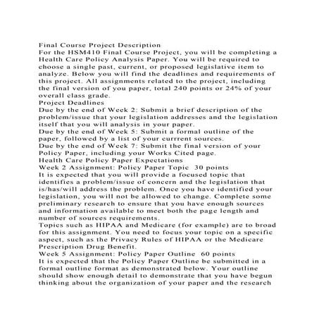 Final Course Project DescriptionFor the HSM410 Final Course Proj.docx