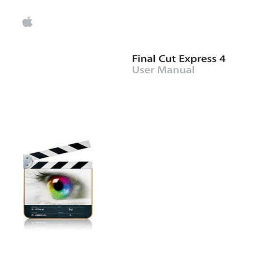 Final Cut Express 4 User Manual | PDF