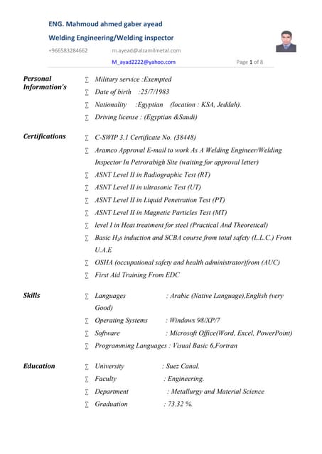 Ammar cv 1 | PDF