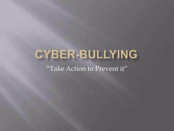 Cyber bullying | PPT