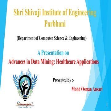 Data Mining Healthcare Application Pdf Databases Computer