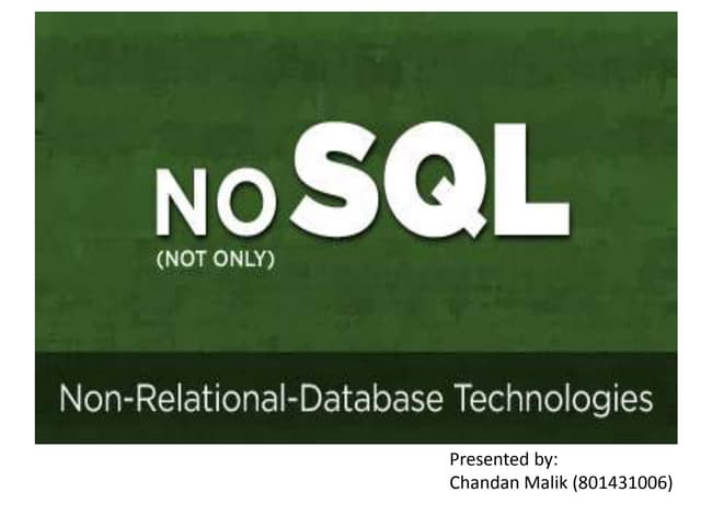 What is NoSQL and CAP Theorem | PPTX