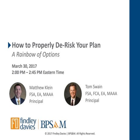 How to Properly De-Risk Your Pension Plan | PDF