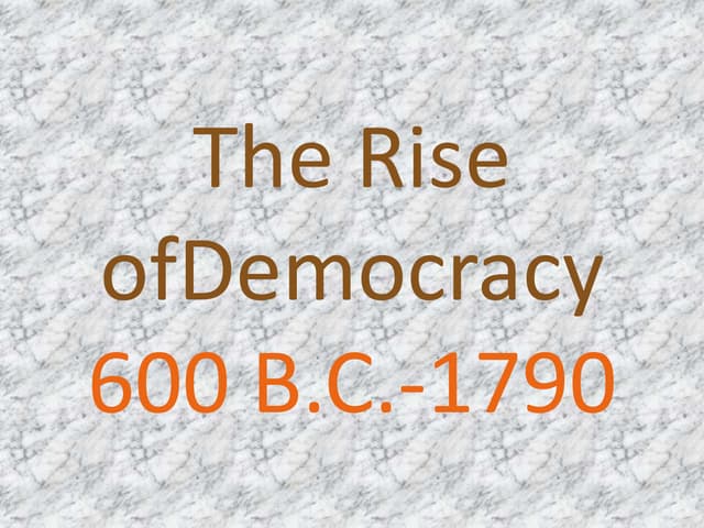 Foundations of Democracy | PPT