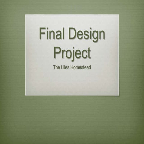 Final Design Presentation | PPT