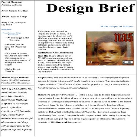Final design brief | DOCX