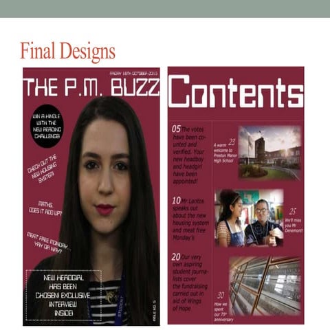 Preliminary Task: Final Designs Screenshot Analysis | PPTX