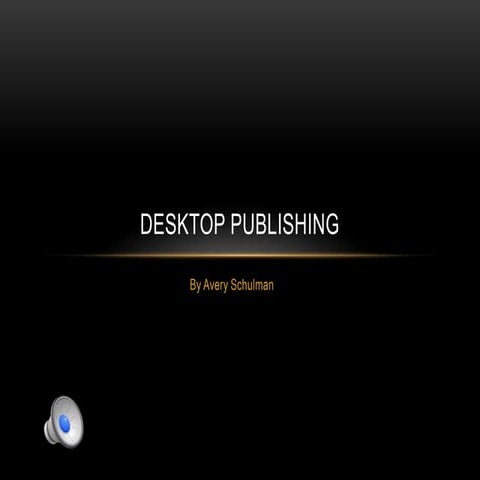 Final desktop publishing | PPTX