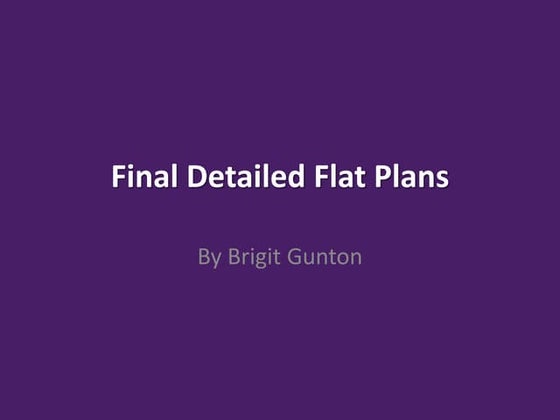 Flat plan 1 | PPT
