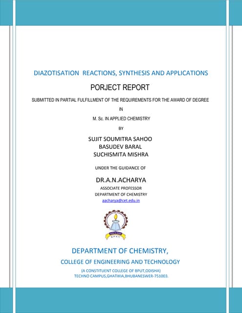 Benzene diazonium chloride by dr. pramod r. padole | PPT
