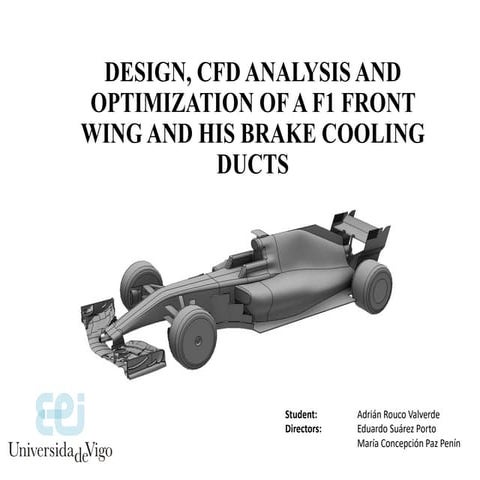 Design, CFD analysis and optimization of a F1 front wing and his brake ...