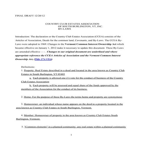 Model Bye-Laws for Uttar Pradesh Apartment Owners Assocations | PDF