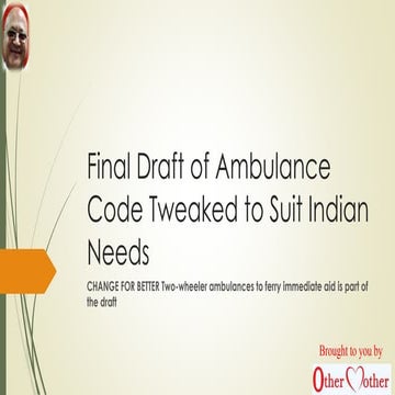 Final draft of ambulance code | PPTX