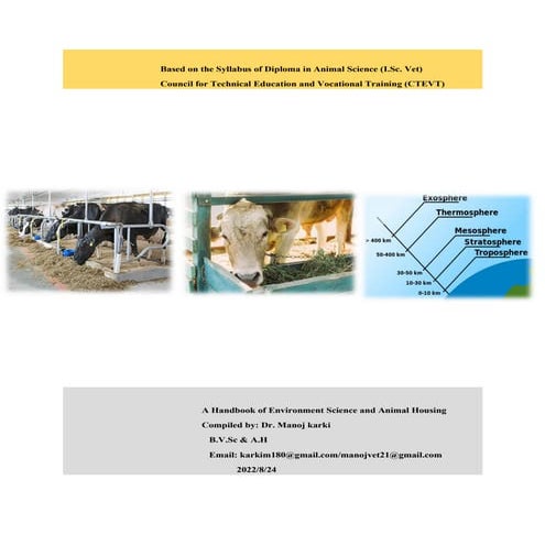 Environment science and Animal Housing management | PDF